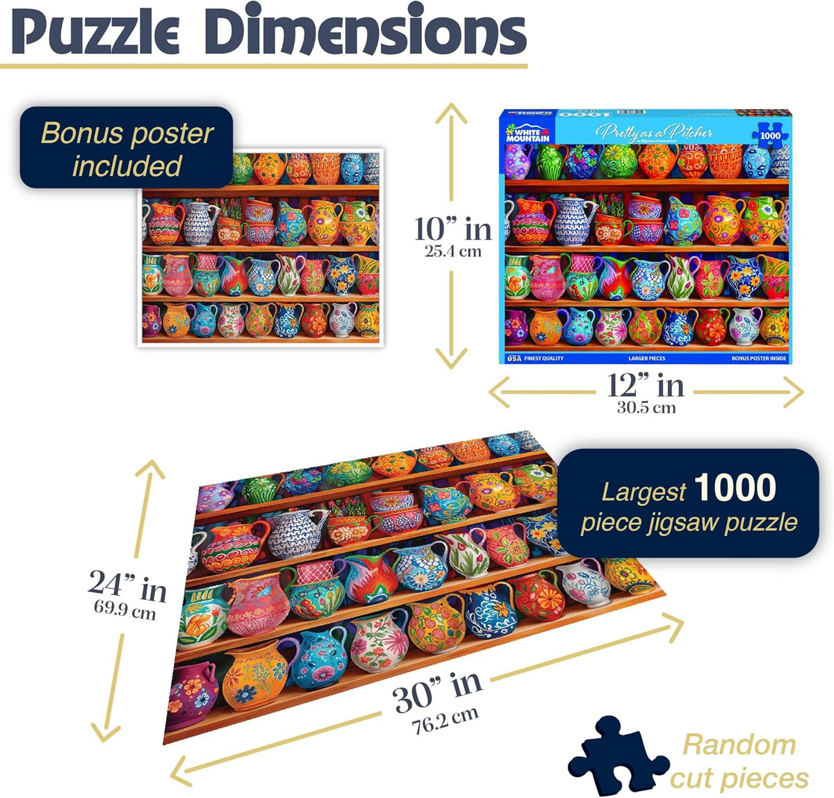 Pretty as a Pitcher 1000 Piece Puzzle | Noggin Factory Toy Shop