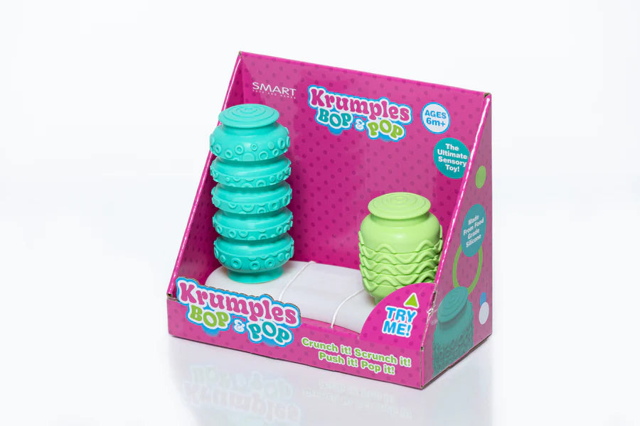 Krumples Bop & Pop! Green/Teal | Noggin Factory Toy Shop