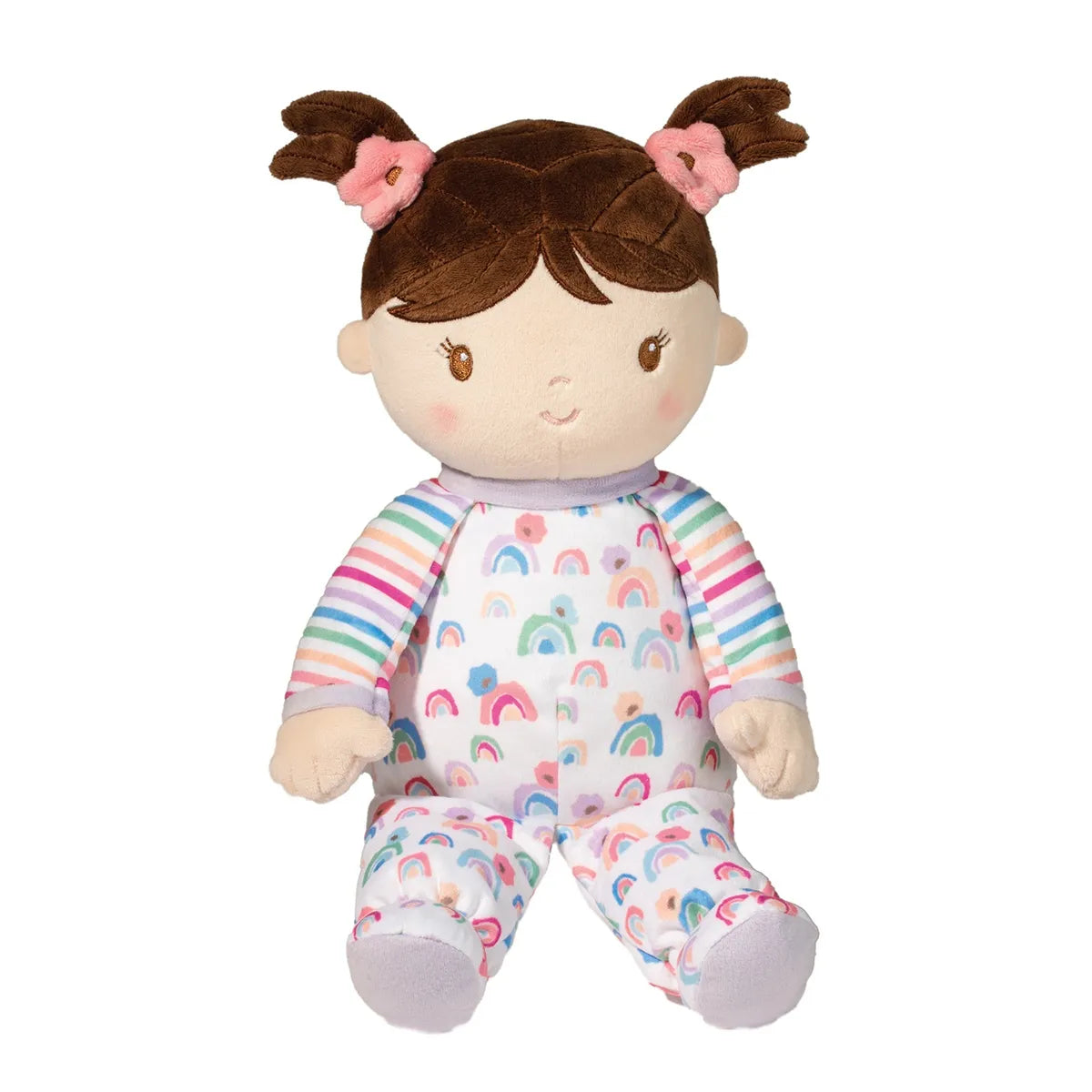 Isabelle Rainbow Stripe Doll | Noggin Factory Toy Shop